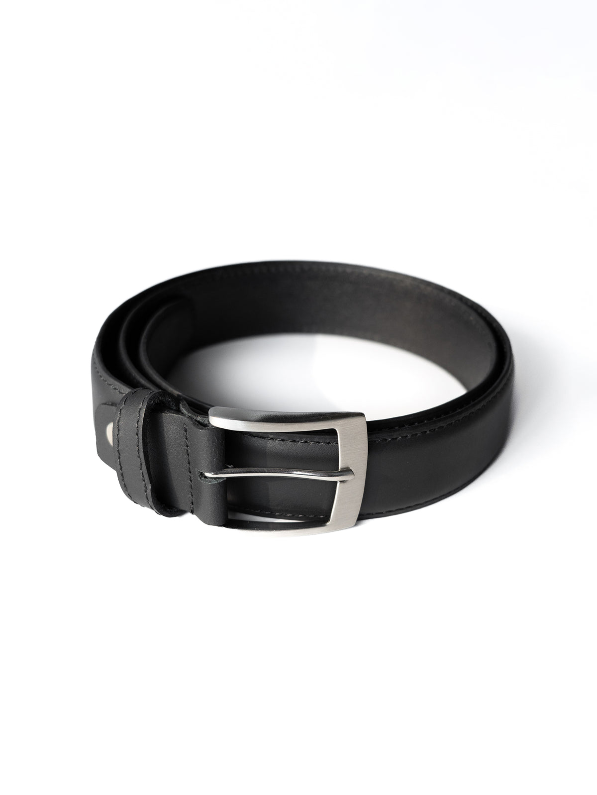 Men's Black Leather Belt | Tea & Tailoring