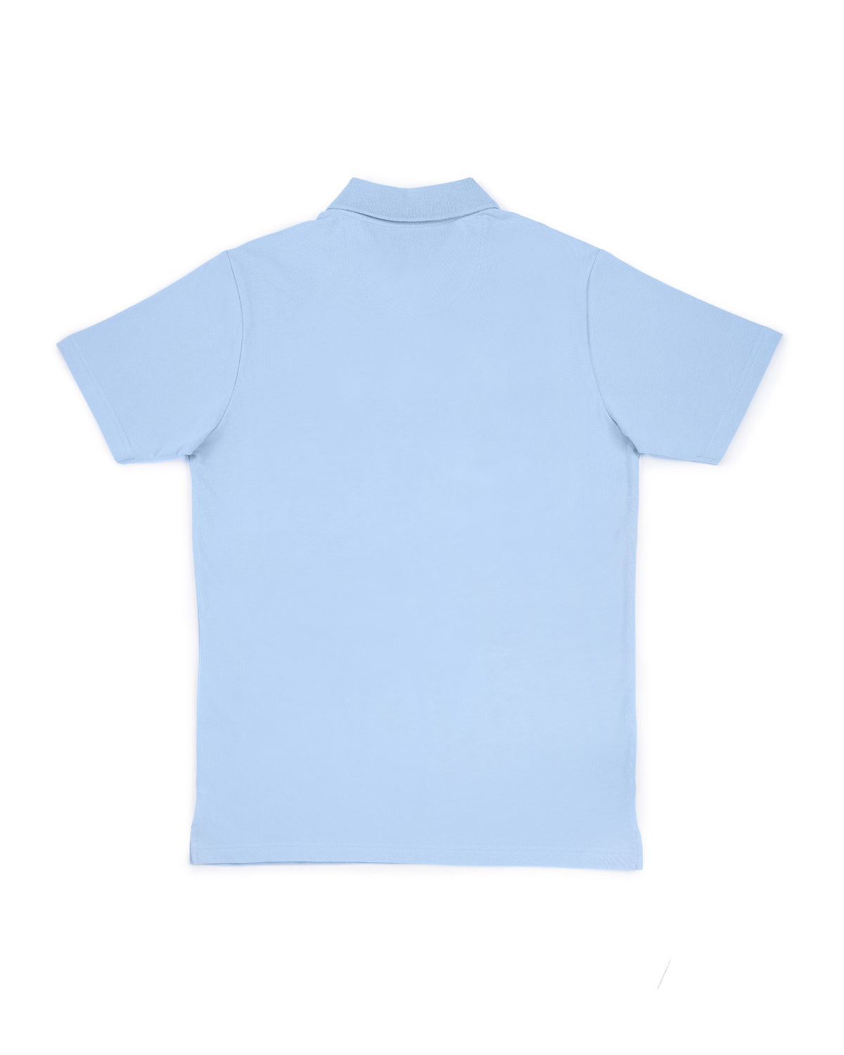 Bare Brown Light Blue Slim Fit Lightweight Polo T-Shirt | Tea & Tailoring